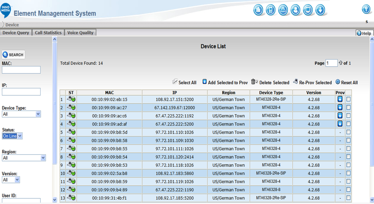 Element Management System | InnoMedia